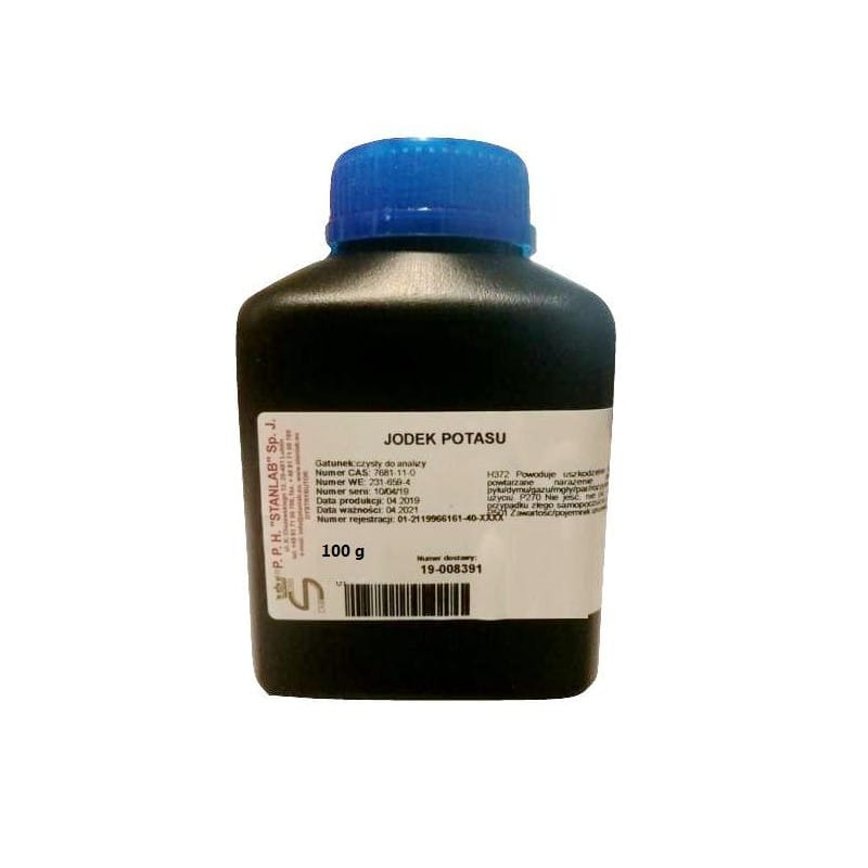 Jodek potasu czysty do analizy (CZDA) 100 g - Stanlab bioshop.com.pl